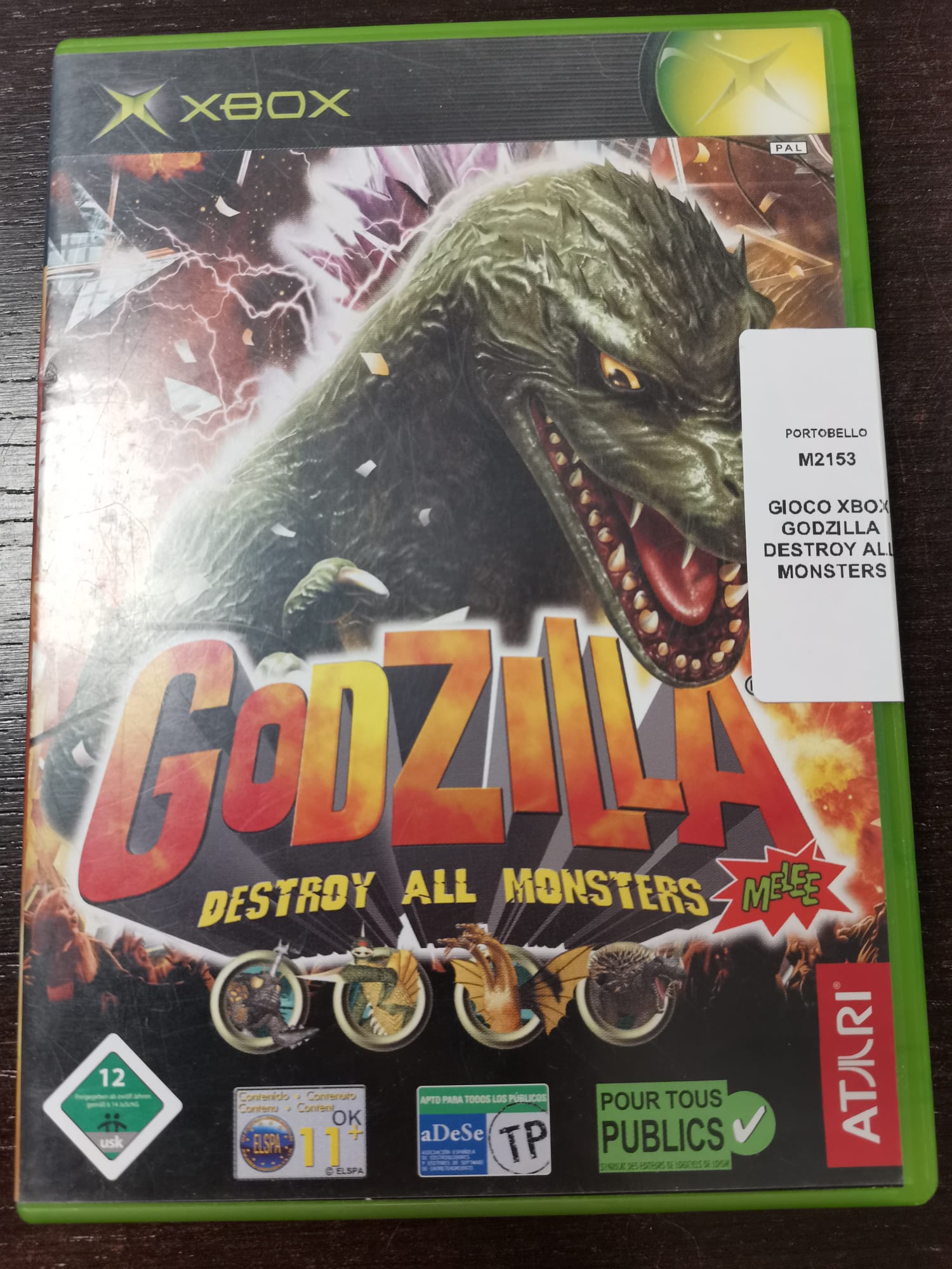 Catanzaro GIOCO XBOX GODZILLA DESTROY ALL MONSTERS mercatino dell'usato ...